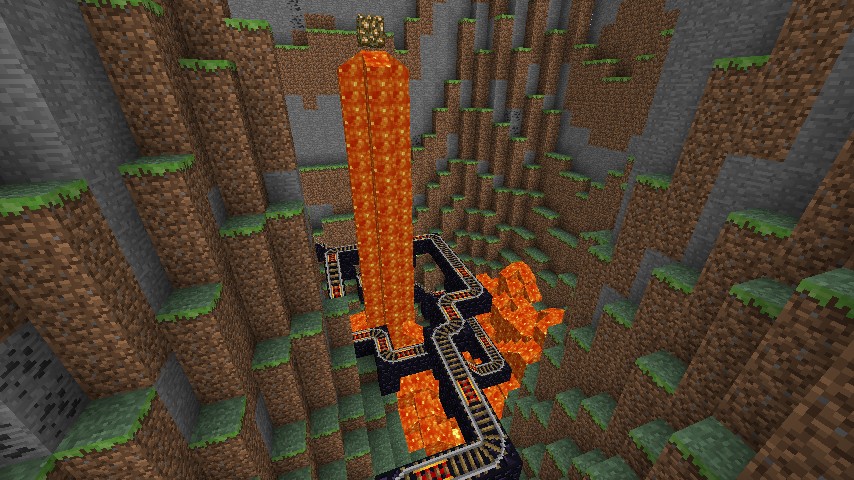 Mountain Rollercoaster - Update #1 Minecraft Map
